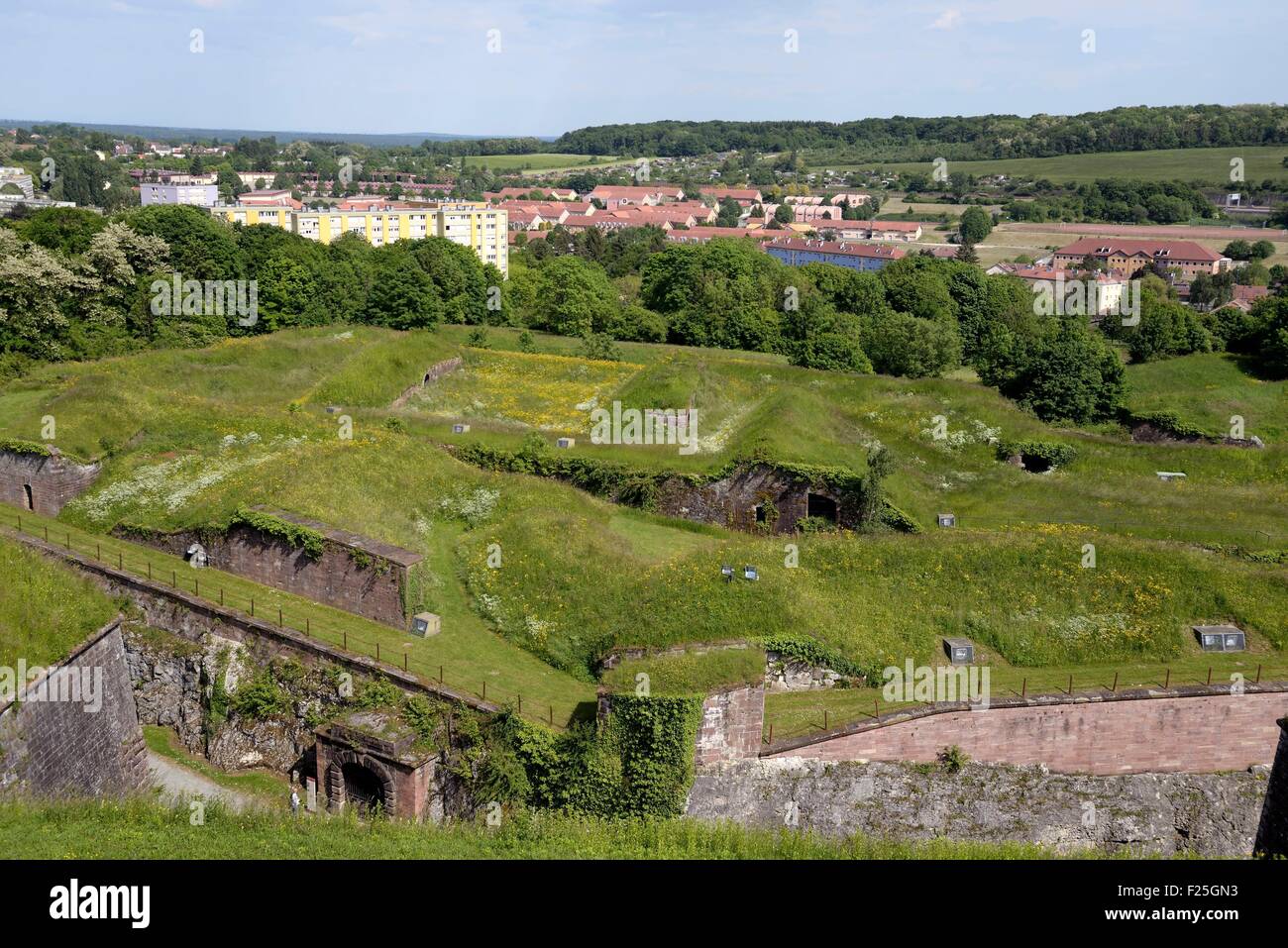 France, Territoire de Belfort, Belfort, Haxo and Vauban fortifications ...