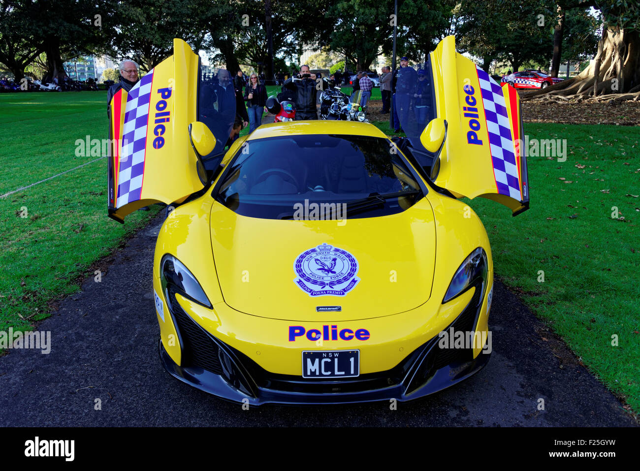 Sydney, Australia, 11th Sep, 2015. The NSW police debuted their McLaren ...