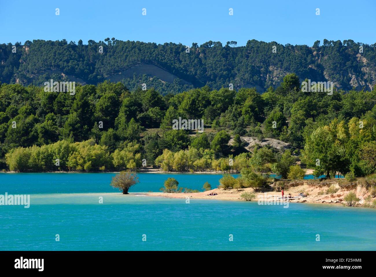 France, Var, Parc Naturel Regional du Verdon, Lake St Croix Stock Photo ...