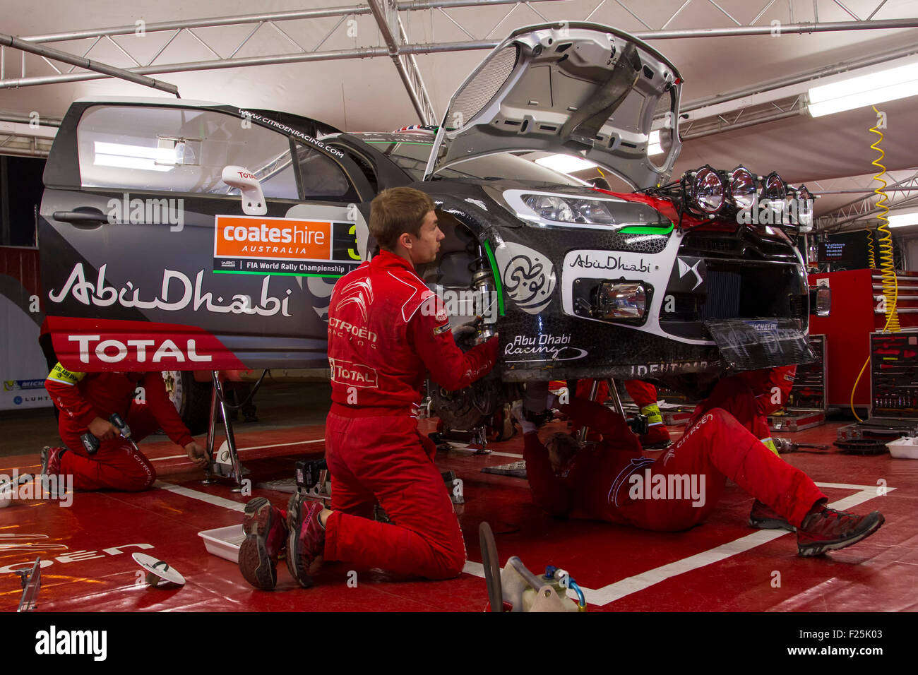 World rally car repair hi-res stock photography and images - Alamy