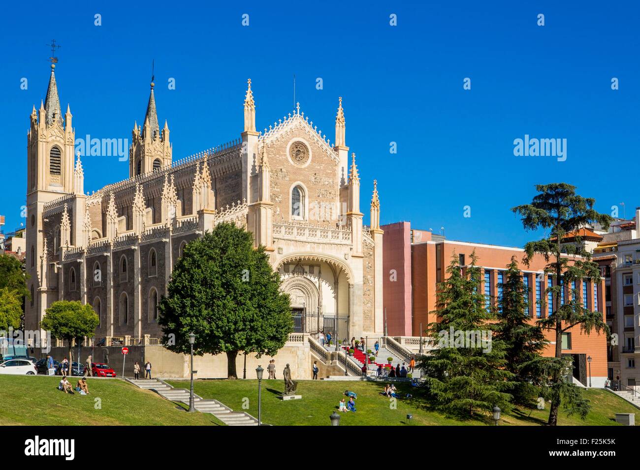 Spain, Madrid, San Jeronimo el Real church next to the Museo del Prado ...