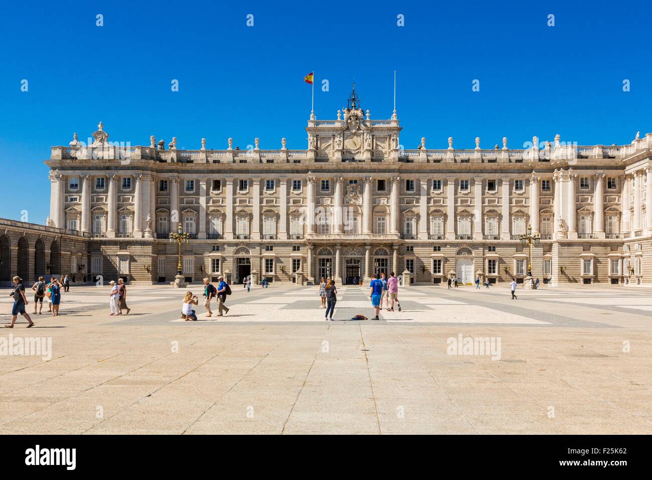 Spain, Madrid, Royal Palace (Palacio Real), the largest palace in ...