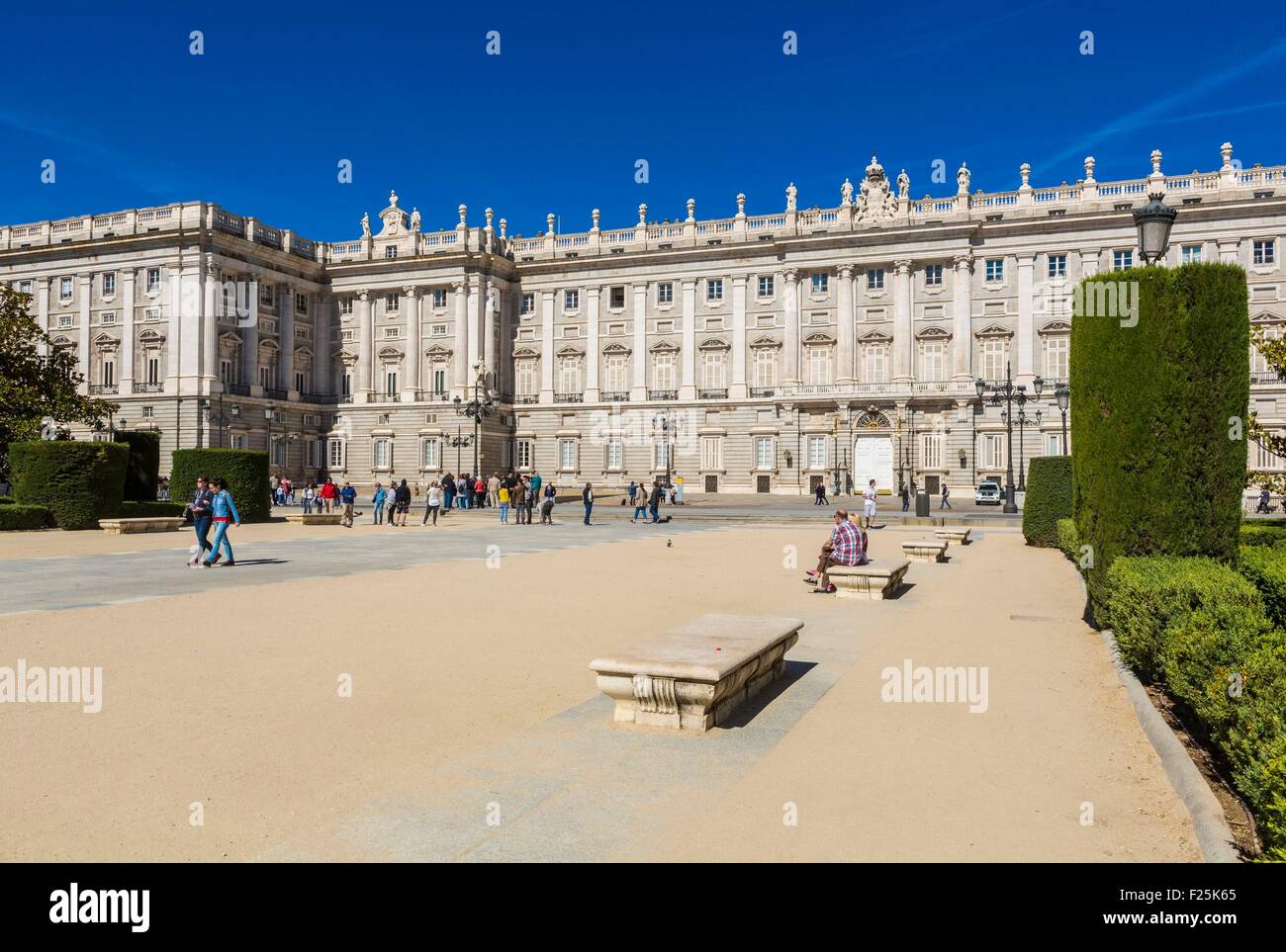Spain, Madrid, Royal Palace (Palacio Real), the largest palace in ...