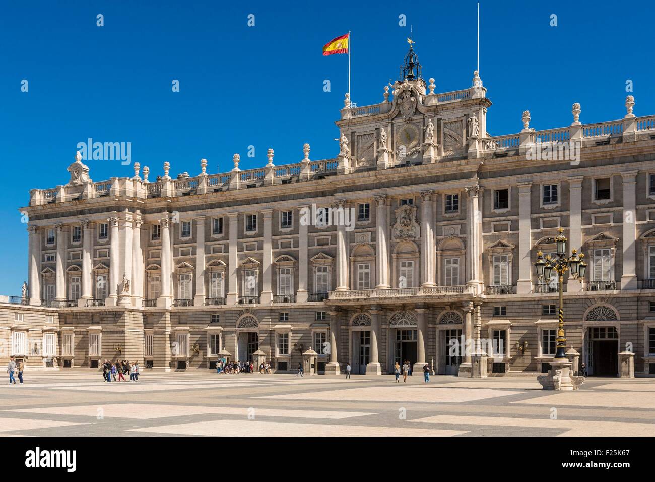 Spain, Madrid, Royal Palace (Palacio Real), the largest palace in ...