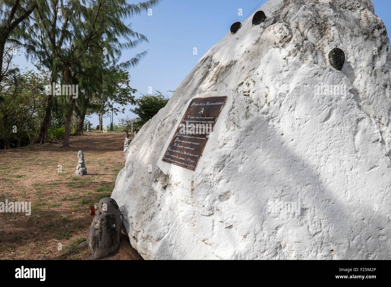 France, Martinique, between Saint Pierre and Le Precheur, the Tomb of ...