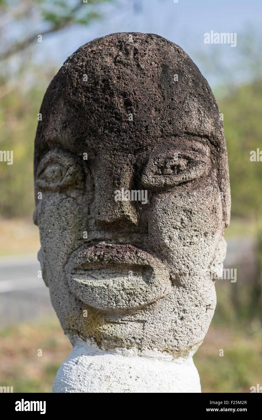 France, Martinique, between Saint Pierre and Le Precheur, the Tomb of ...