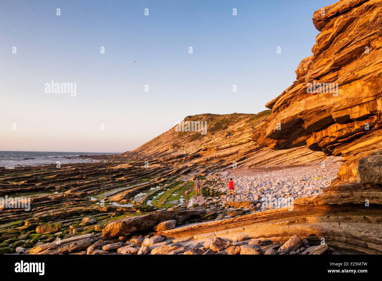 France, Pyrenees Atlantiques, Basque Country, Urrugne, the Corniche ...