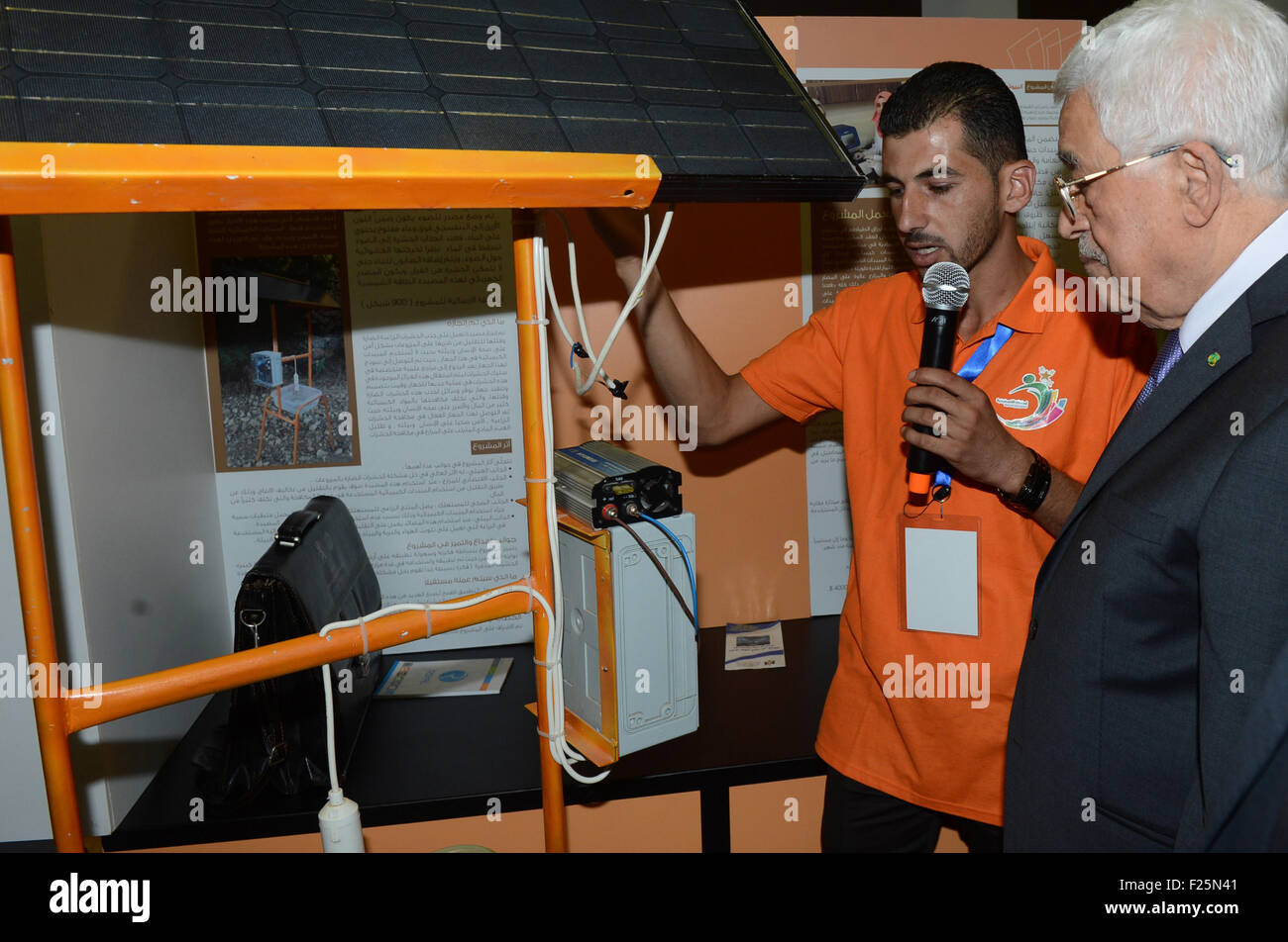 Ramallah, West Bank, Palestinian Territory. 12th Sep, 2015. Palestinian ...