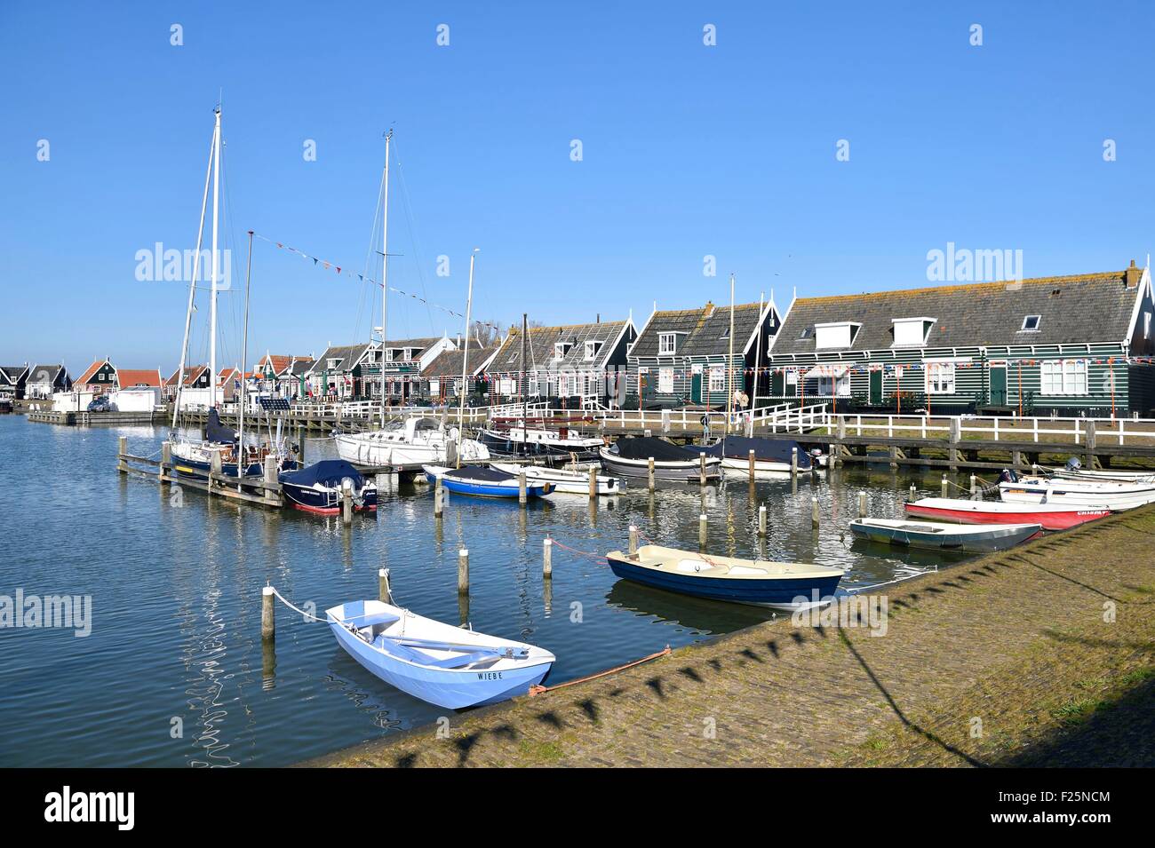 Netherlands, Northern Holland, Marken village, the port Stock Photo - Alamy
