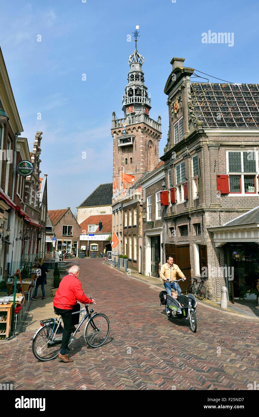 Netherlands, Northern Holland, Monnickendam village, the Speeltoren ...