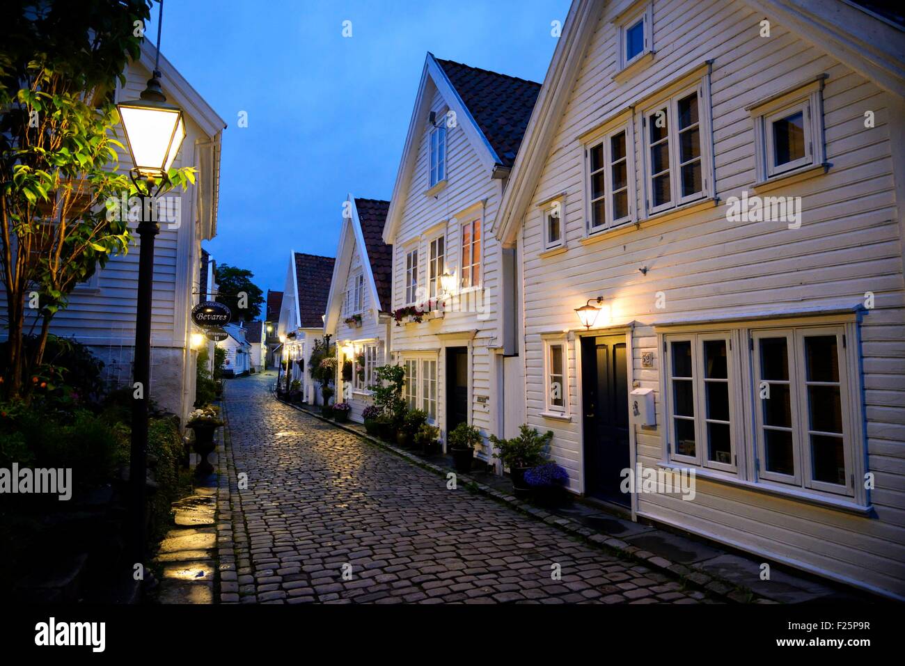 Norway, Rogaland, Stavanger, Gamle Stavanger (old town Stock Photo - Alamy