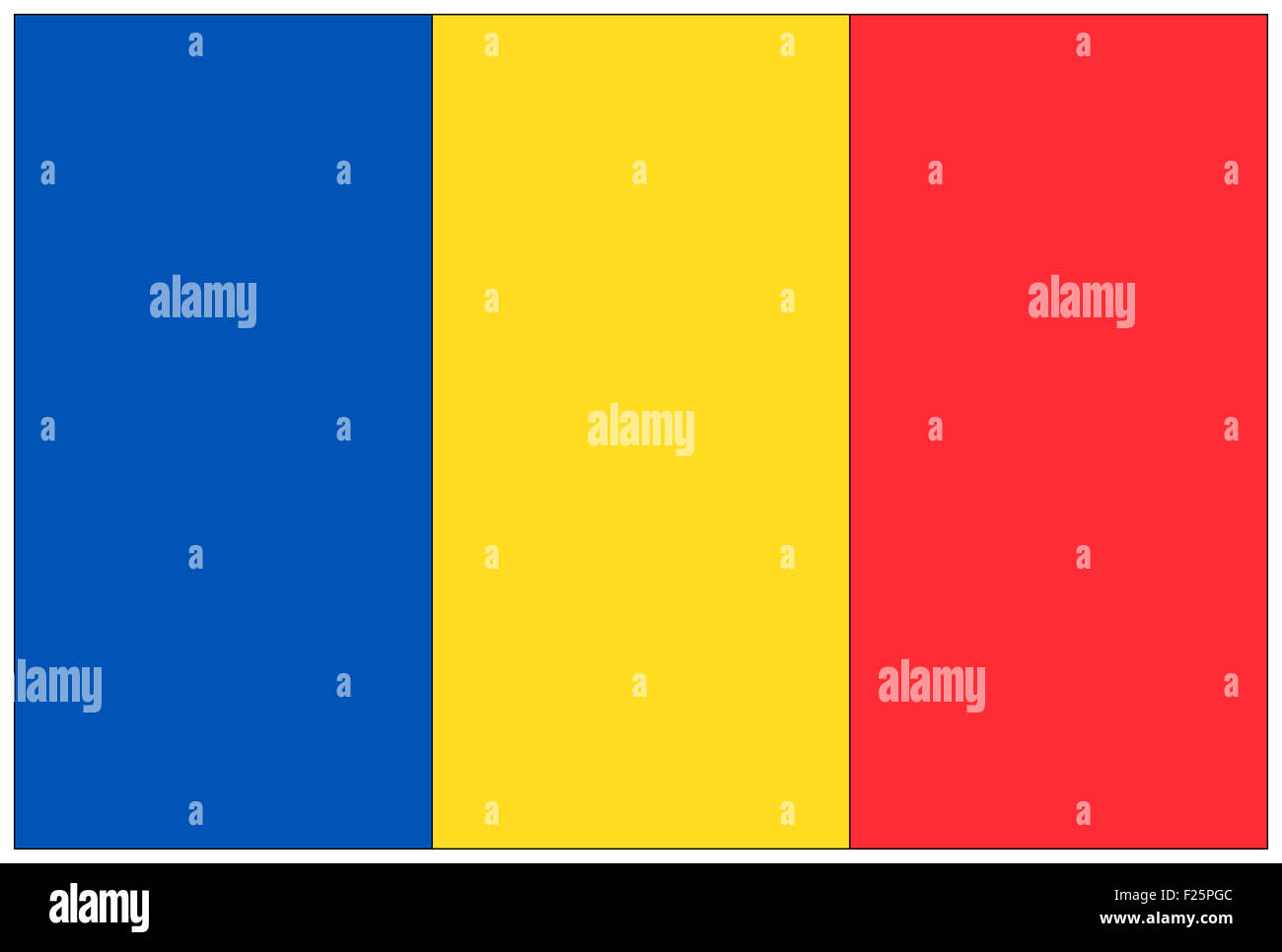 Fahne: Tschad/ flag: Chad Stock Photo - Alamy