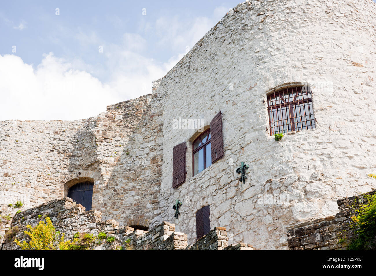 View of the St. Servolo castle in Slovenia Stock Photo - Alamy