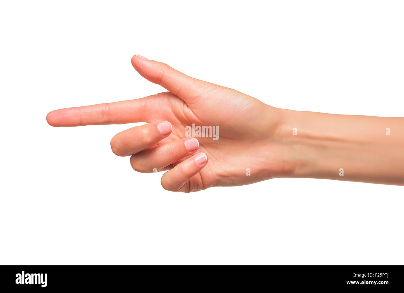 Human hand point with finger Stock Photo - Alamy