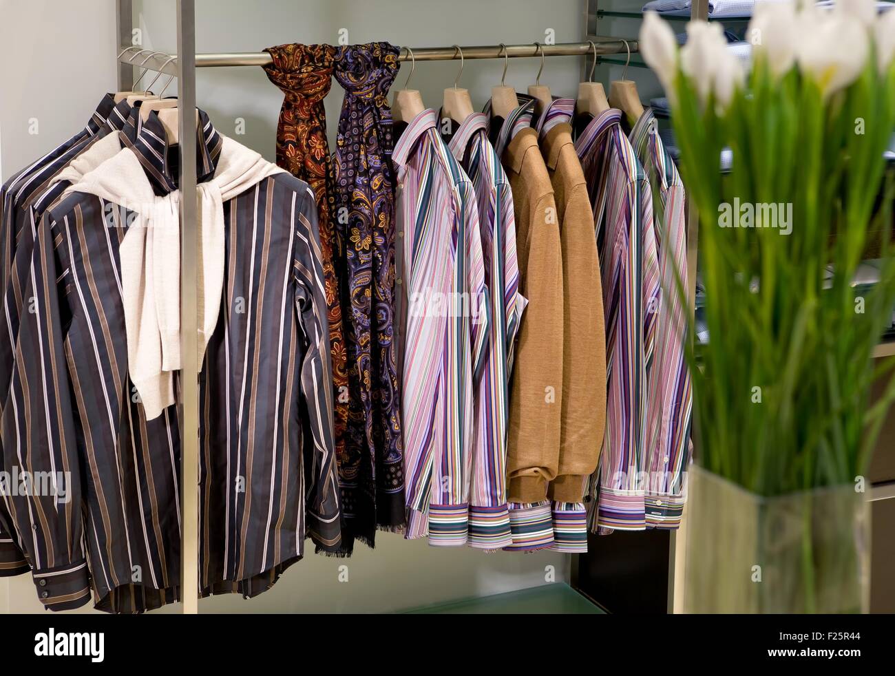inside fashion store (Men's and women's shirts, blouses and accessories ...