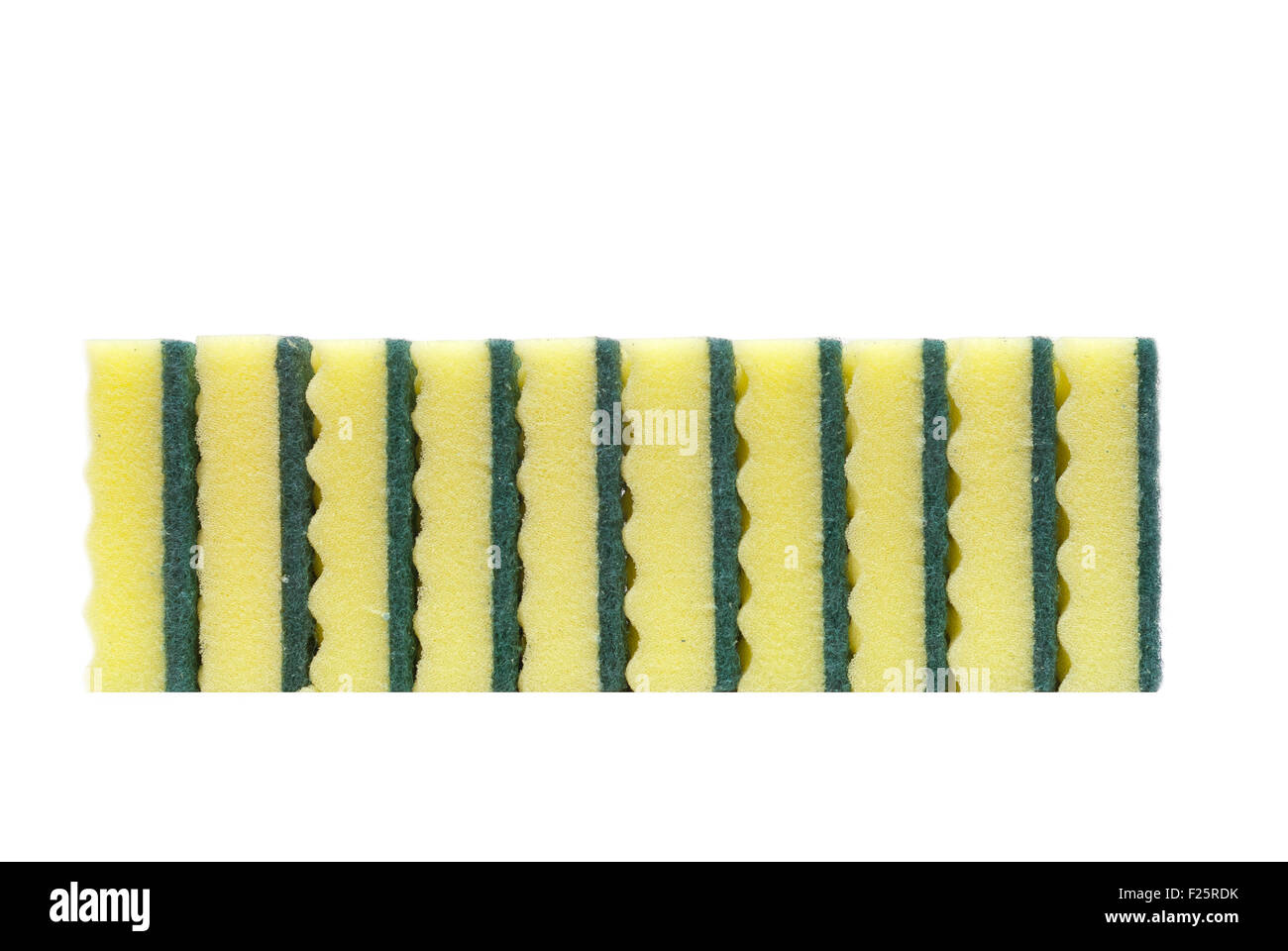 yellow kitchen sponges for cleaning without packing Stock Photo - Alamy