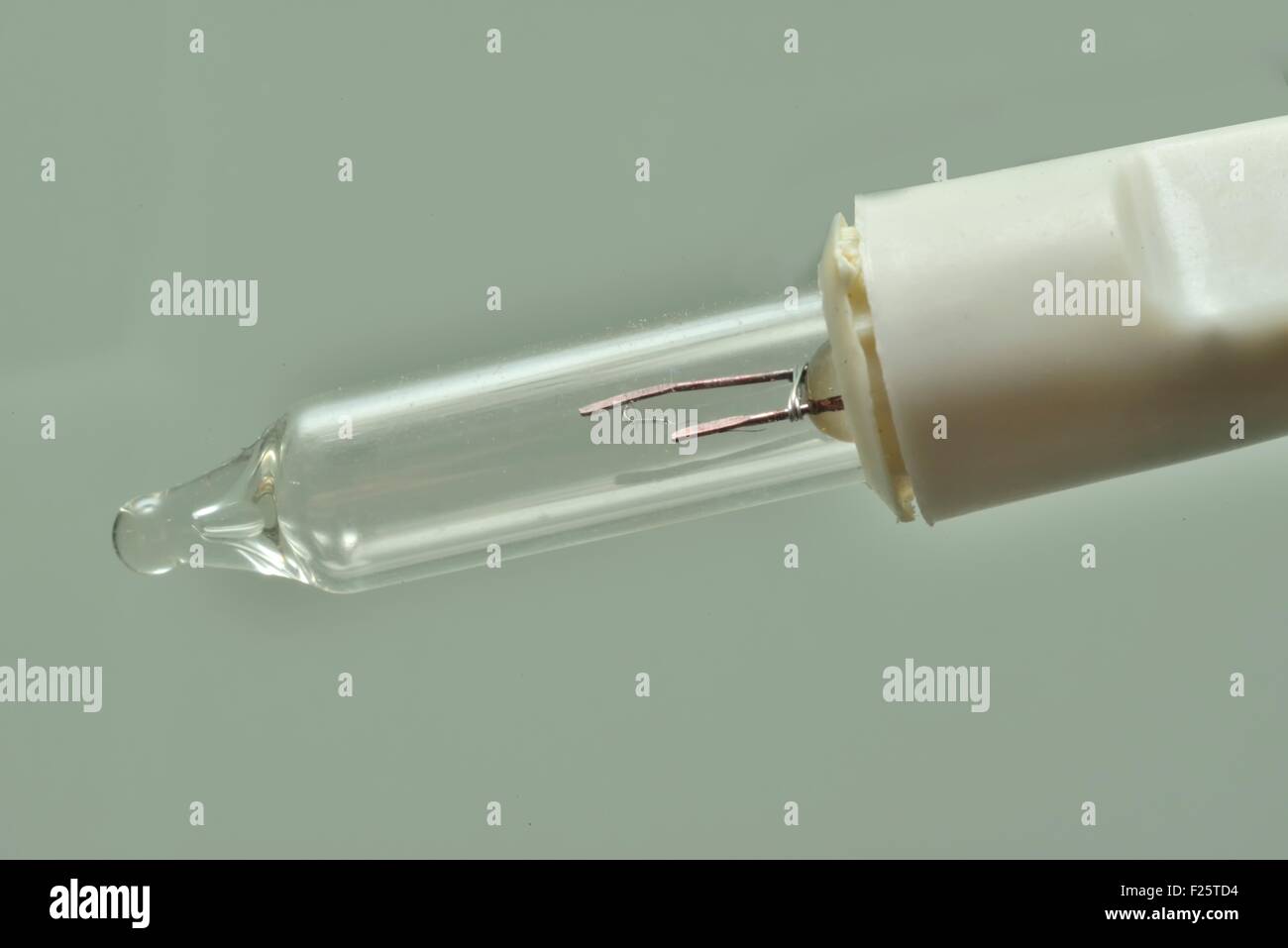 macro zoomed diode lamp on white wire Stock Photo - Alamy