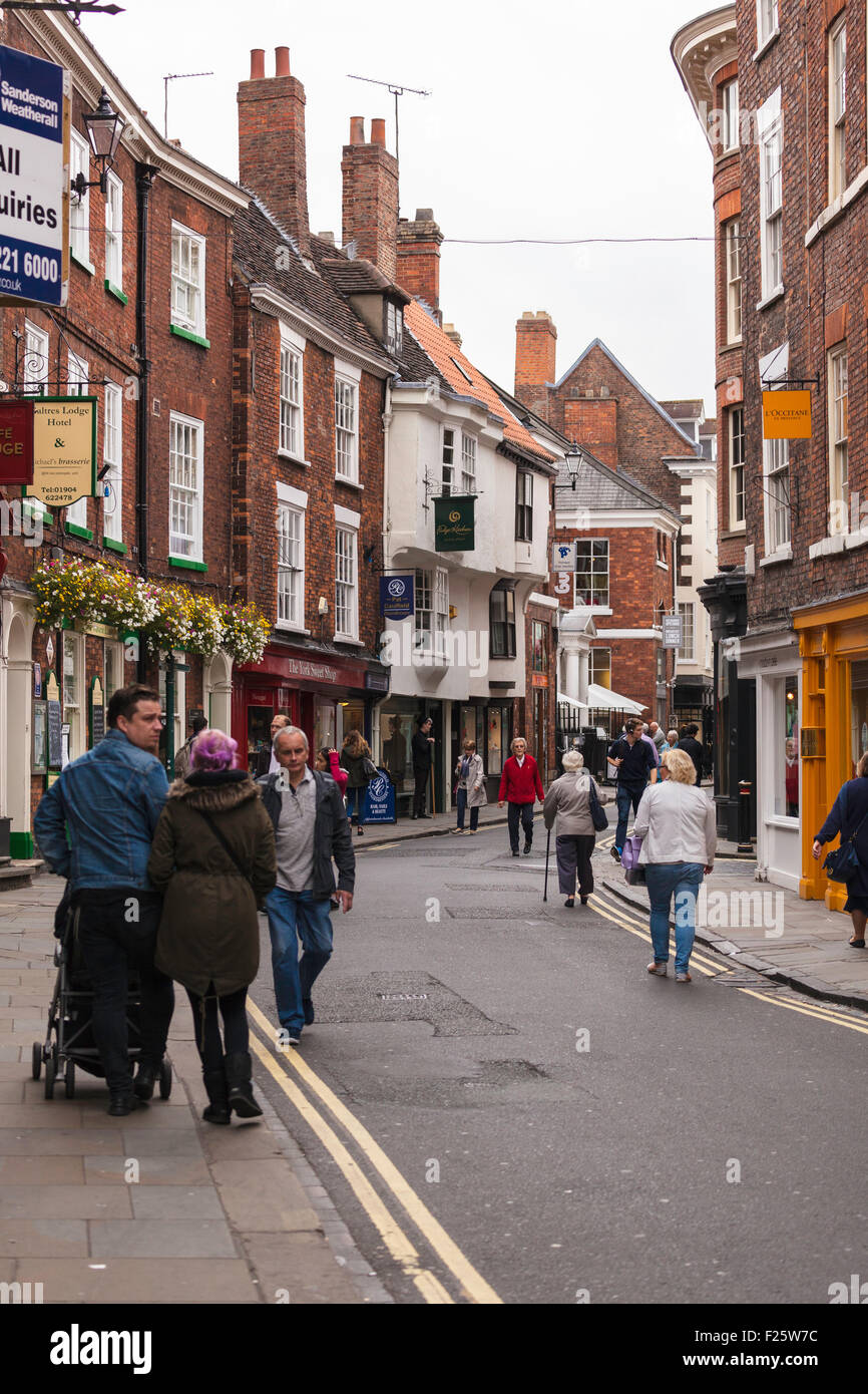 High Petergate in York Stock Photo - Alamy