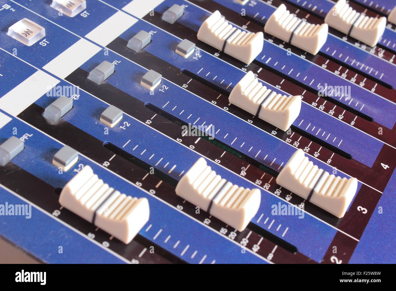 sound music mixer control panel Stock Photo - Alamy