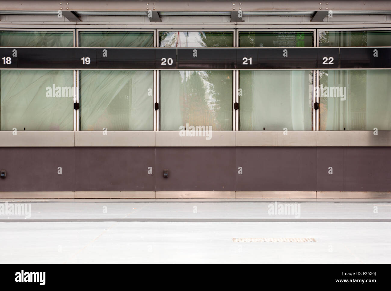 Public office, Empty ticket window Stock Photo - Alamy