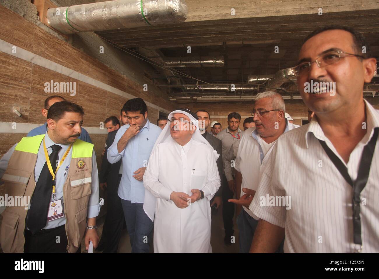 Gaza City, Gaza Strip, Palestinian Territory. 12th Sep, 2015. Qatari ...