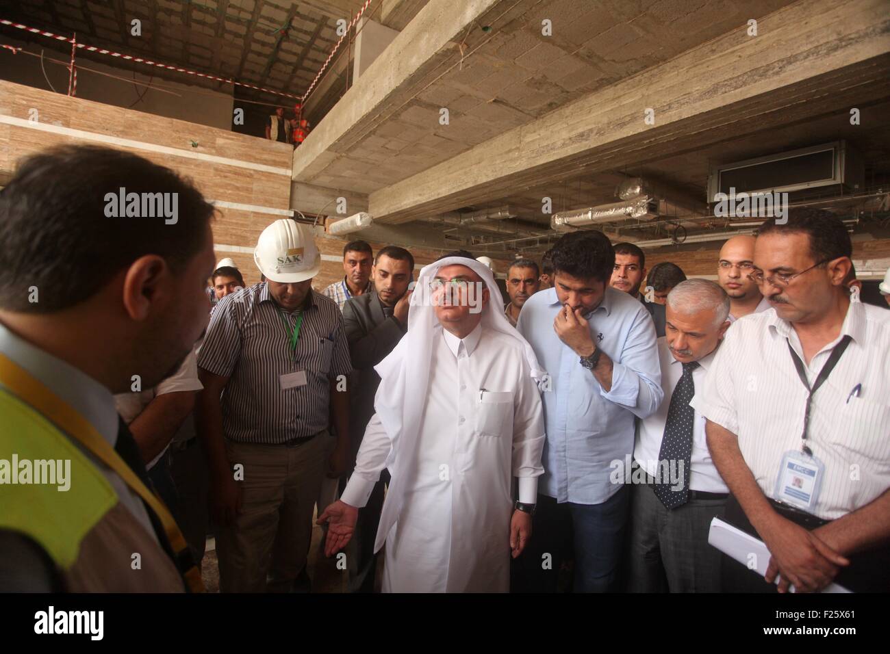 Gaza City, Gaza Strip, Palestinian Territory. 12th Sep, 2015. Qatari ...