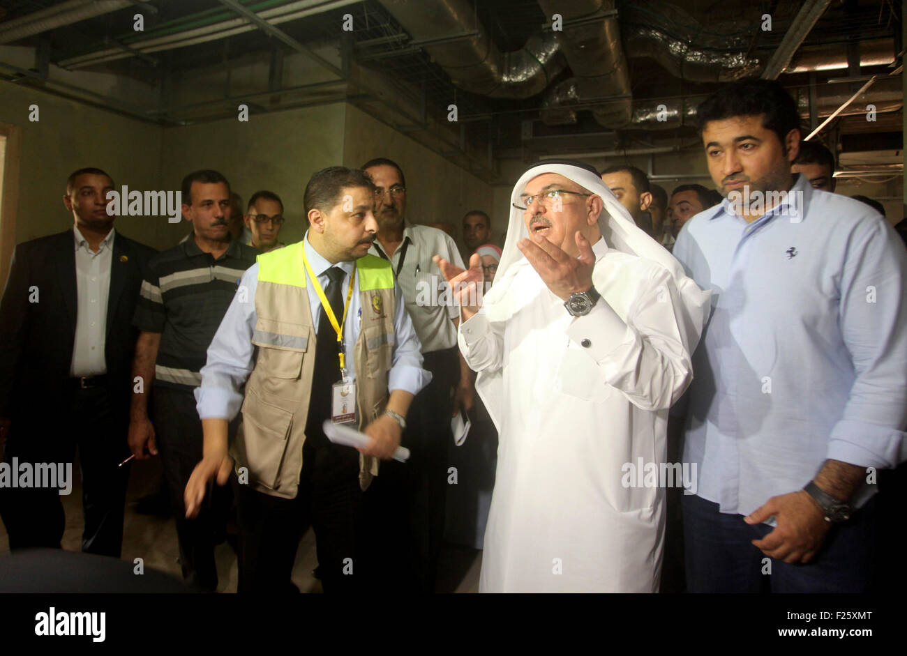 Gaza City, Gaza Strip, Palestinian Territory. 12th Sep, 2015. Qatari ...
