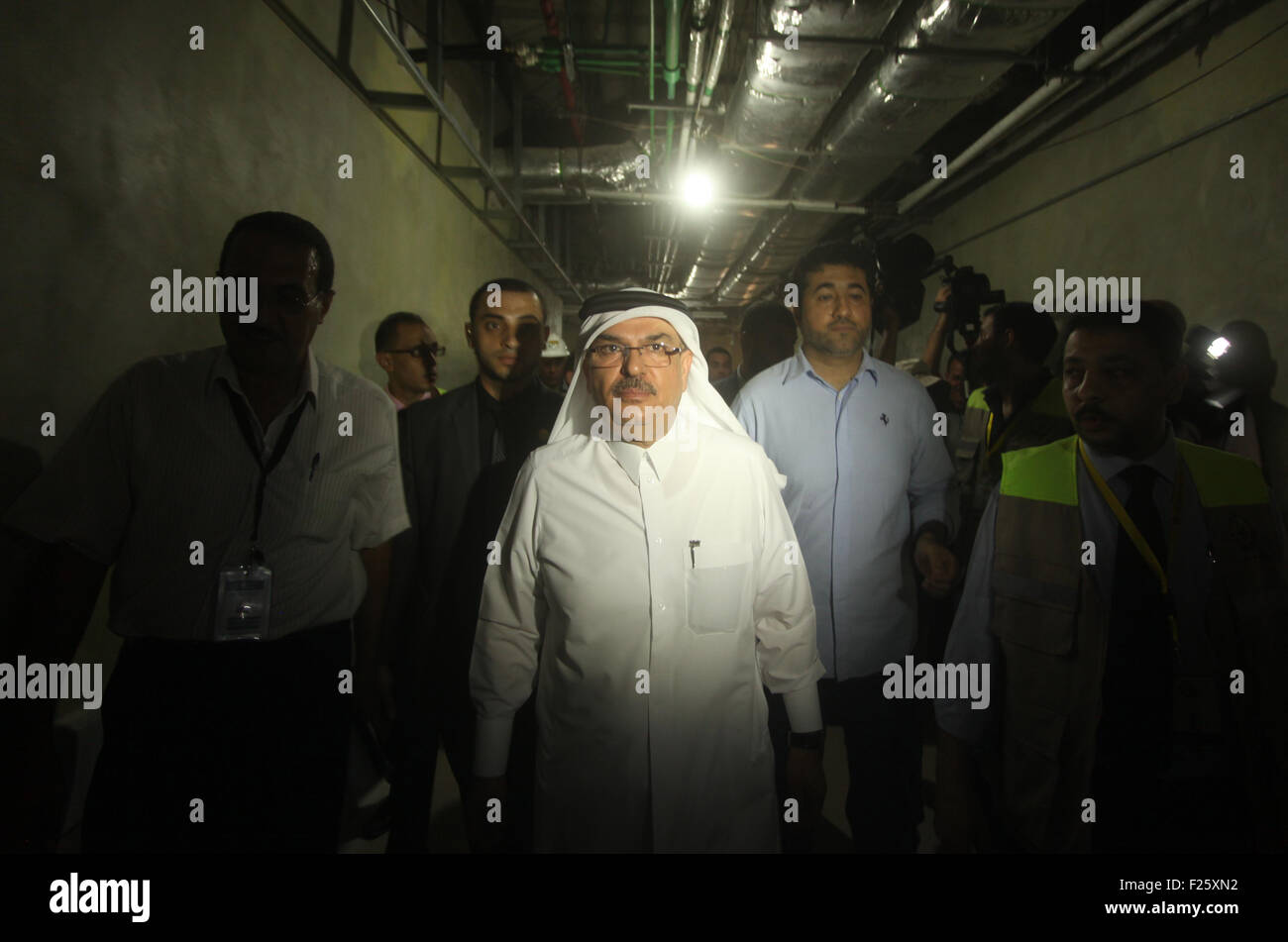 Gaza City, Gaza Strip, Palestinian Territory. 12th Sep, 2015. Qatari ...