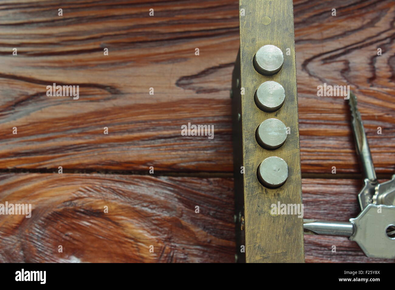 top view of the door lock Stock Photo - Alamy