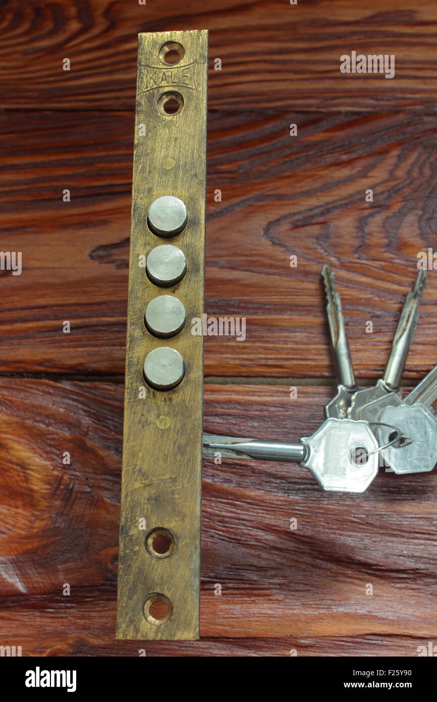 top view of the door lock Stock Photo - Alamy