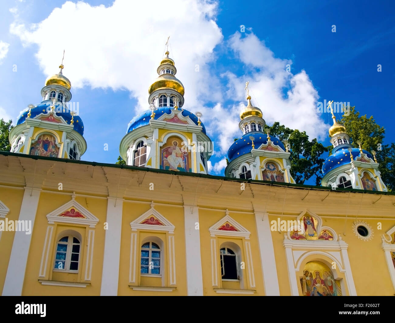 Golden cross on top church hi-res stock photography and images - Alamy