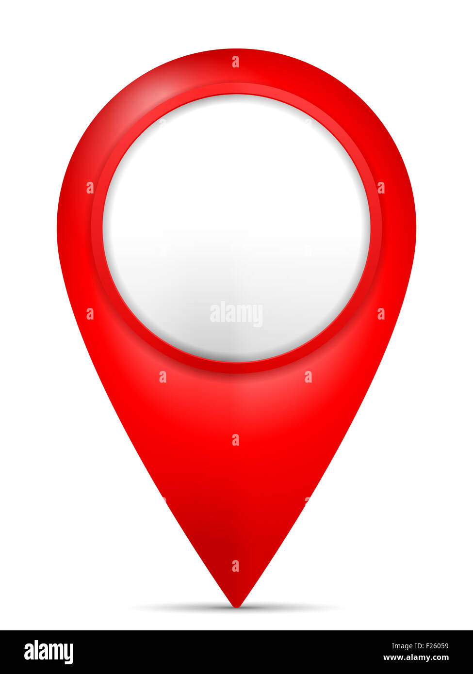 Map marker on a white background Stock Photo - Alamy
