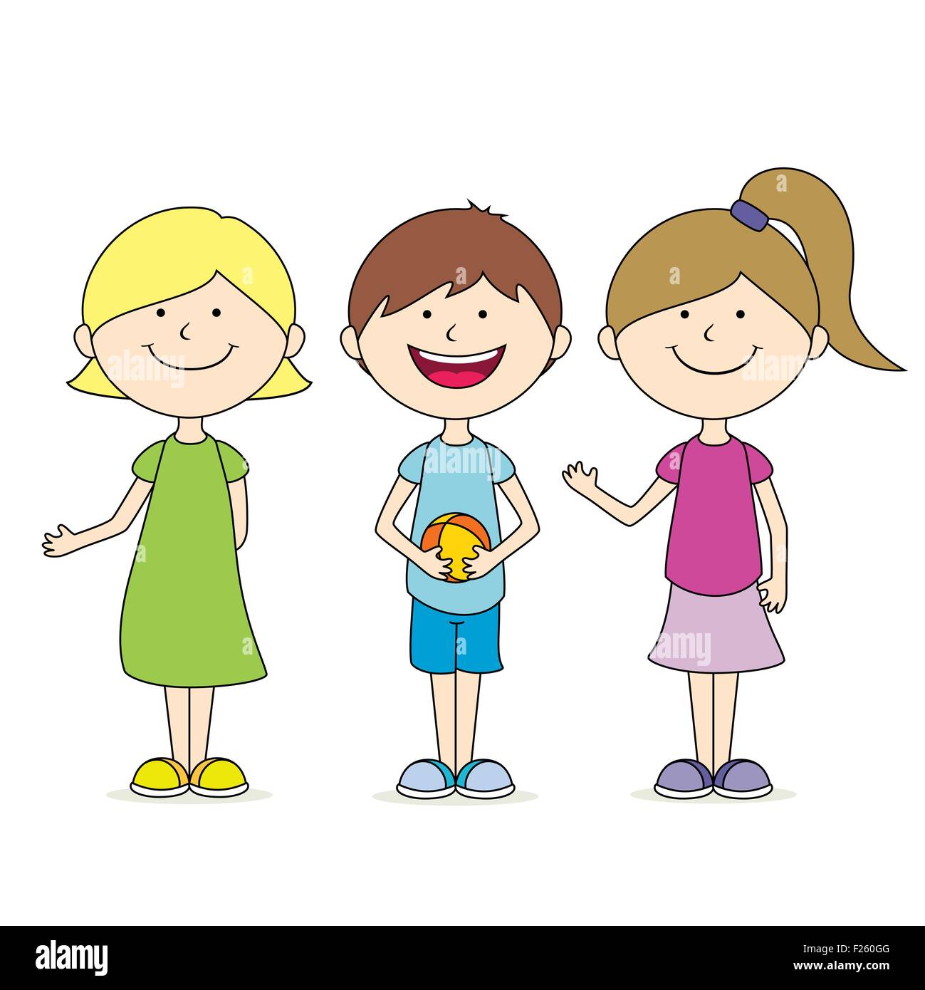 Best friends Stock Vector Images - Alamy