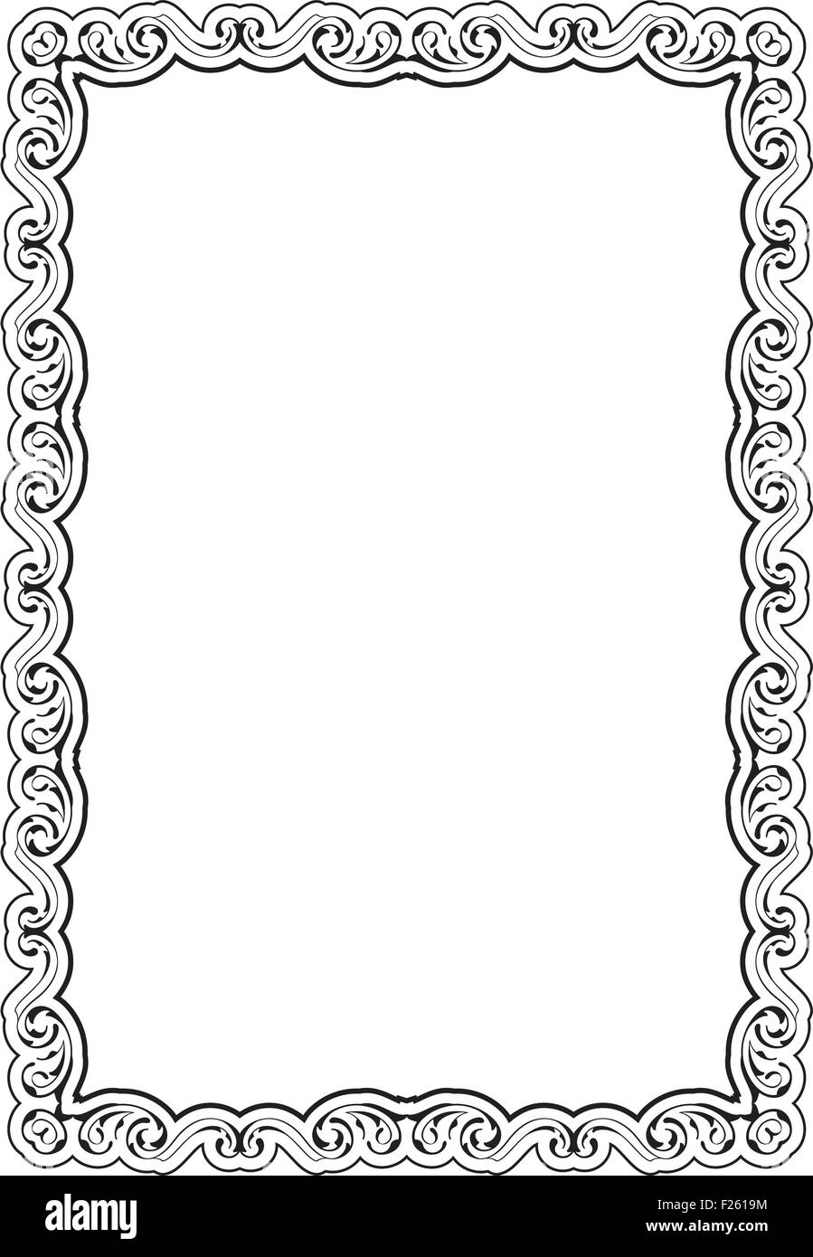 Art nice frame is isolated on white Stock Photo - Alamy