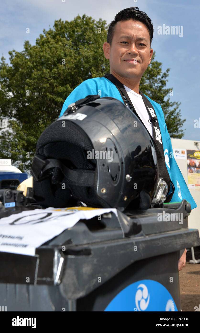 Hermeskeil, Germany. 12th Sep, 2015. Japanese TV presenter Miyagawa ...
