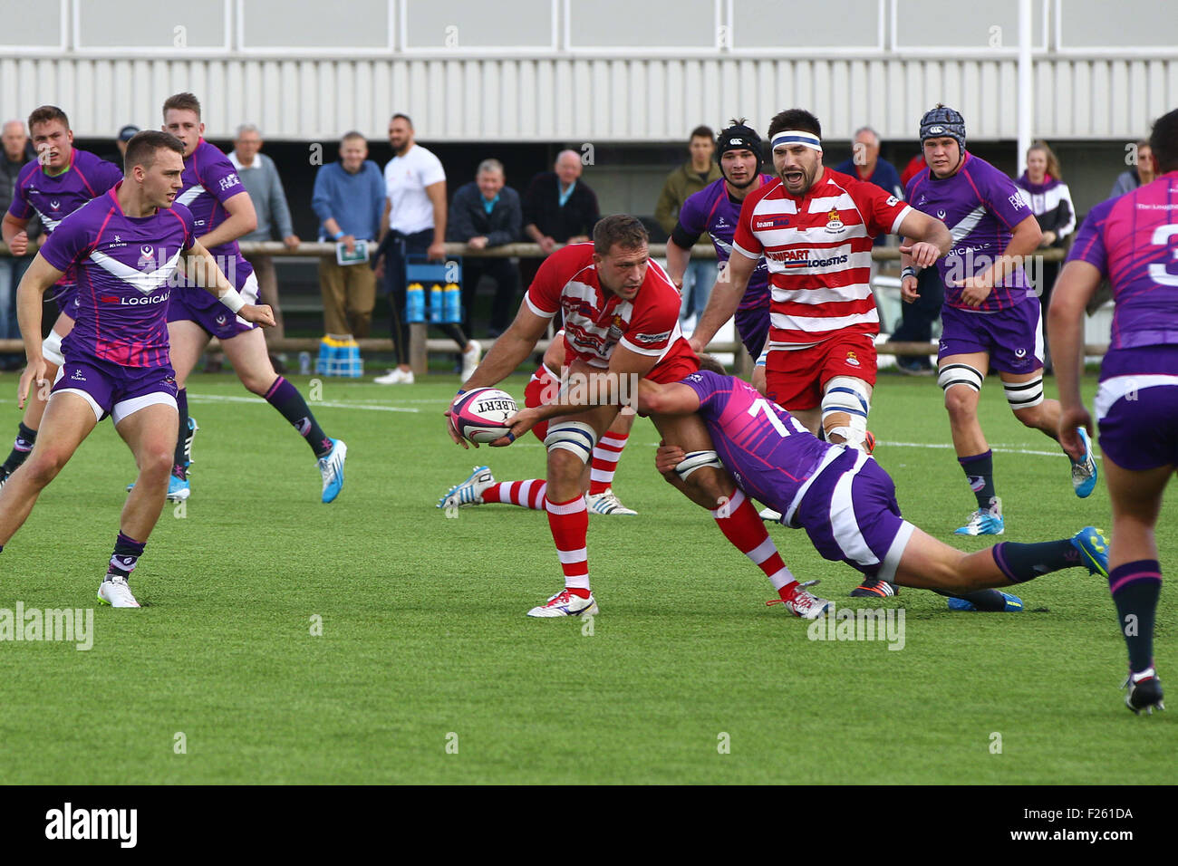 Loughborough, UK, 12th Sep, 2015. Action during the SEE Division One ...