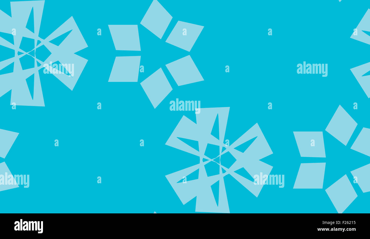 Scattered repeating large snowflake pattern over blue Stock Photo - Alamy