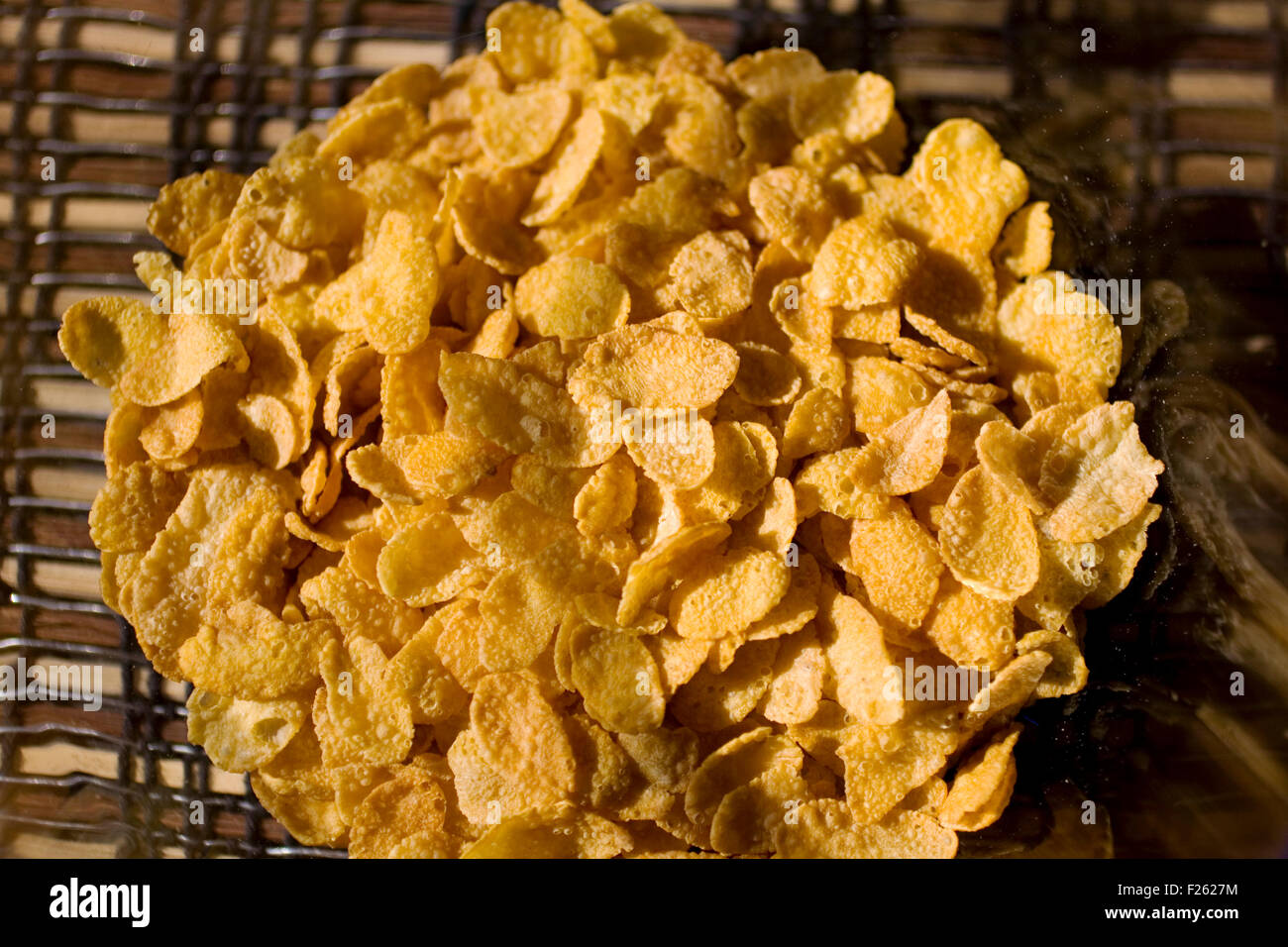 Close up of delicious Cornflakes Stock Photo - Alamy