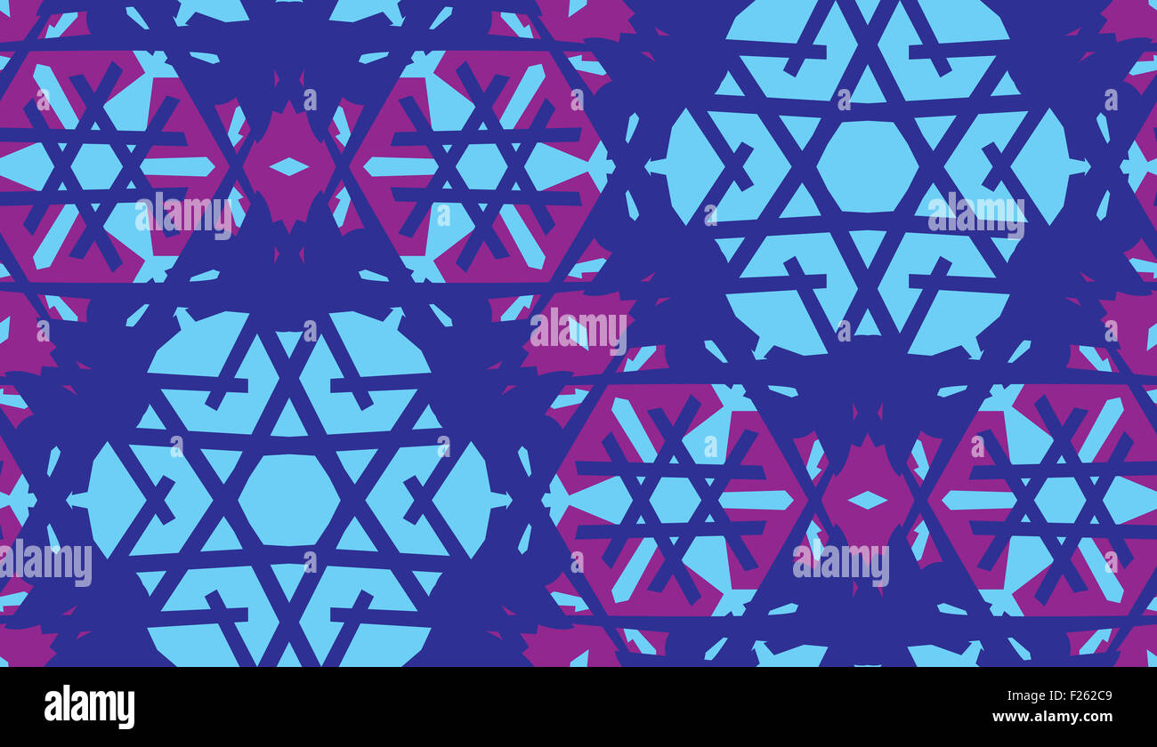 Blue kaleidoscope background as a seamless pattern Stock Photo - Alamy