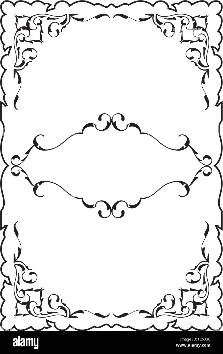 Baroque page is isolated on white Stock Photo - Alamy