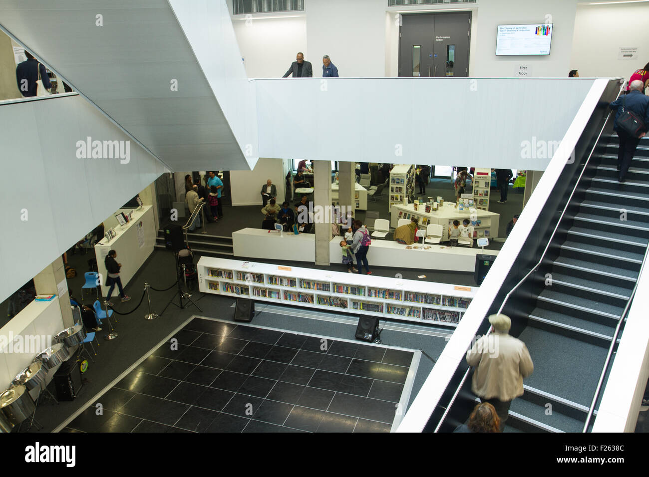 London, UK. 12th September 2015. Library space where the the Webb Ellis ...