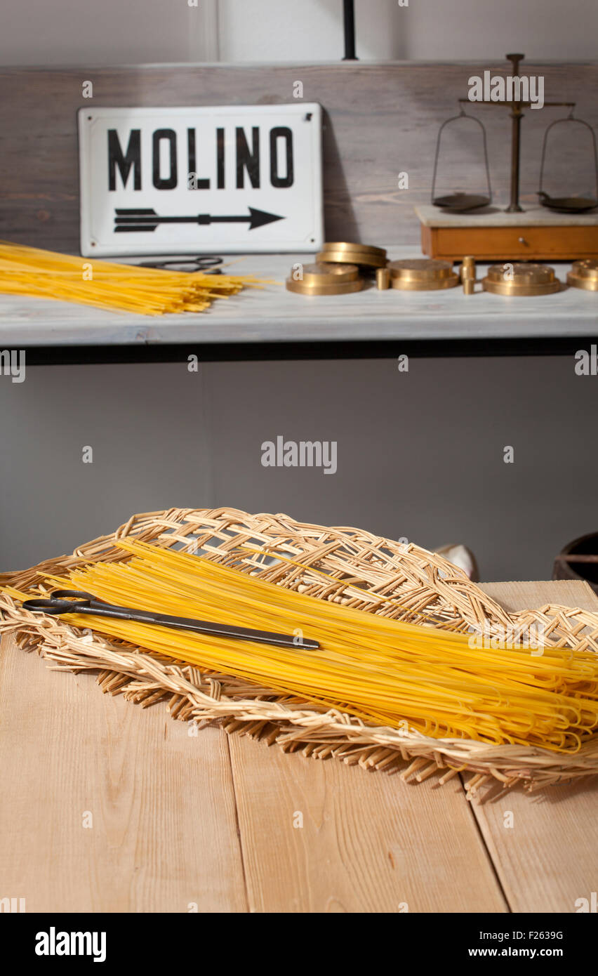 Famous italian Spaghetti on the table Stock Photo - Alamy