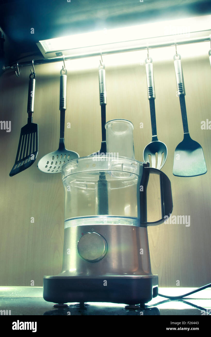 professional food processor at modern kitchen Stock Photo - Alamy