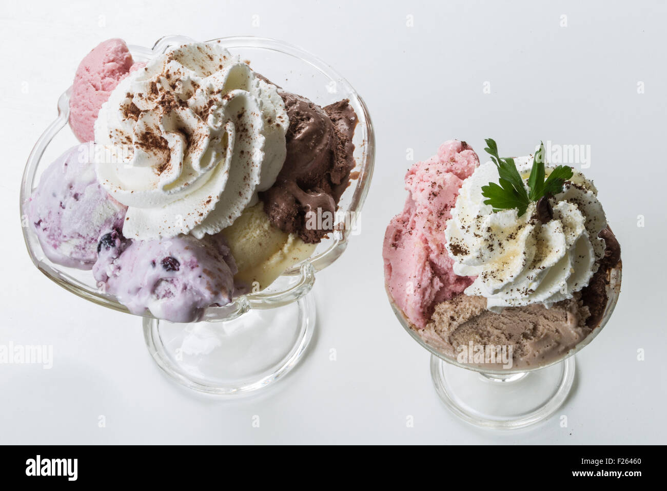 two ice cream Stock Photo - Alamy