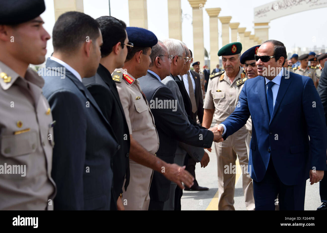 Cairo, Egypt. 12th Sep, 2015. Egyptian President Abdel Fattah al-Sisi ...