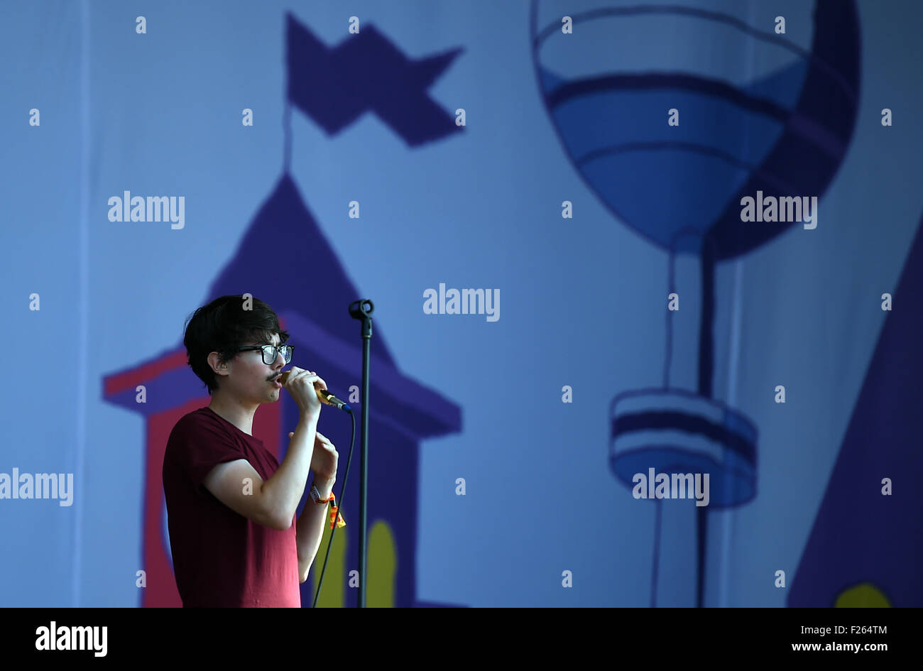 Berlin, Germany. 12th Sep, 2015. Singer Daniel Armbruster of the US ...
