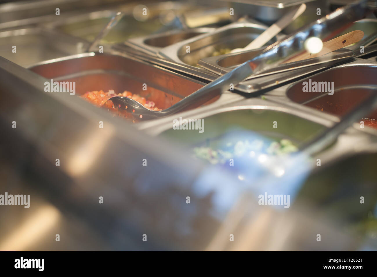Working kitchen full of fresh ingredients Stock Photo - Alamy