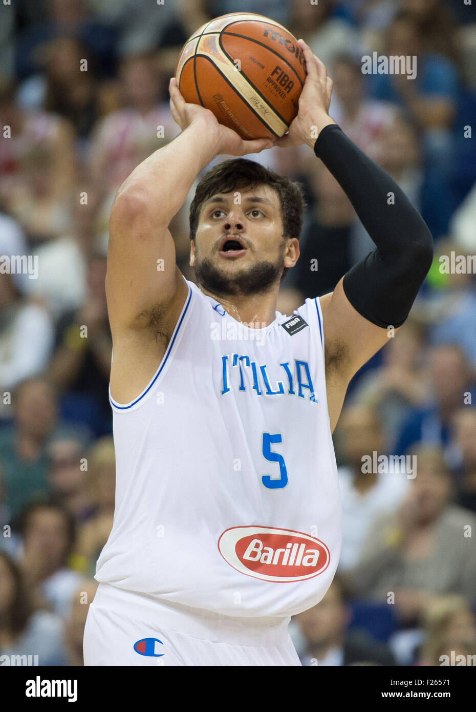 Berlin, Germany. 09th Sep, 2015. Italy's Alessandro Gentile in action ...