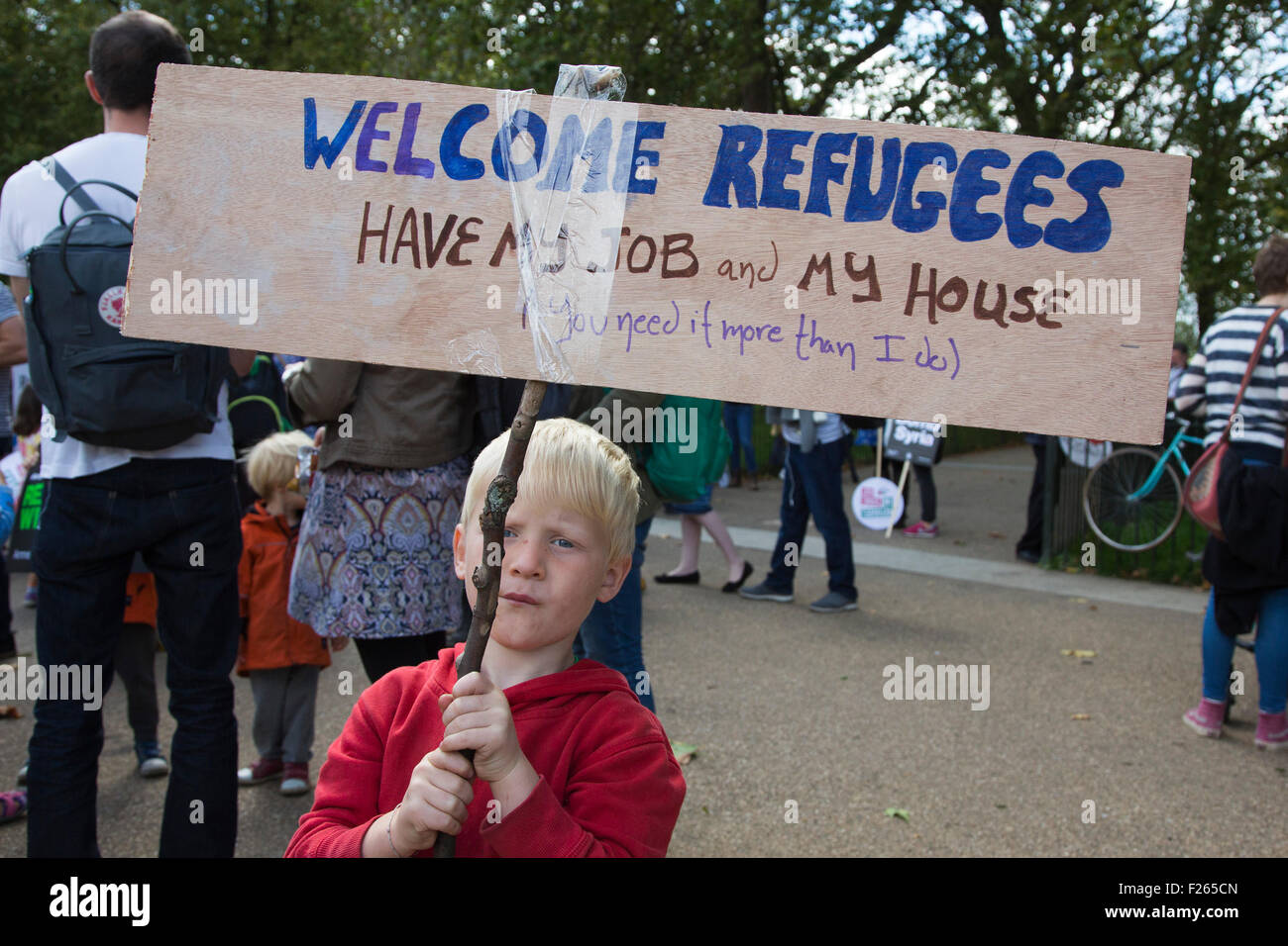 Refugee boy uk hi-res stock photography and images - Alamy