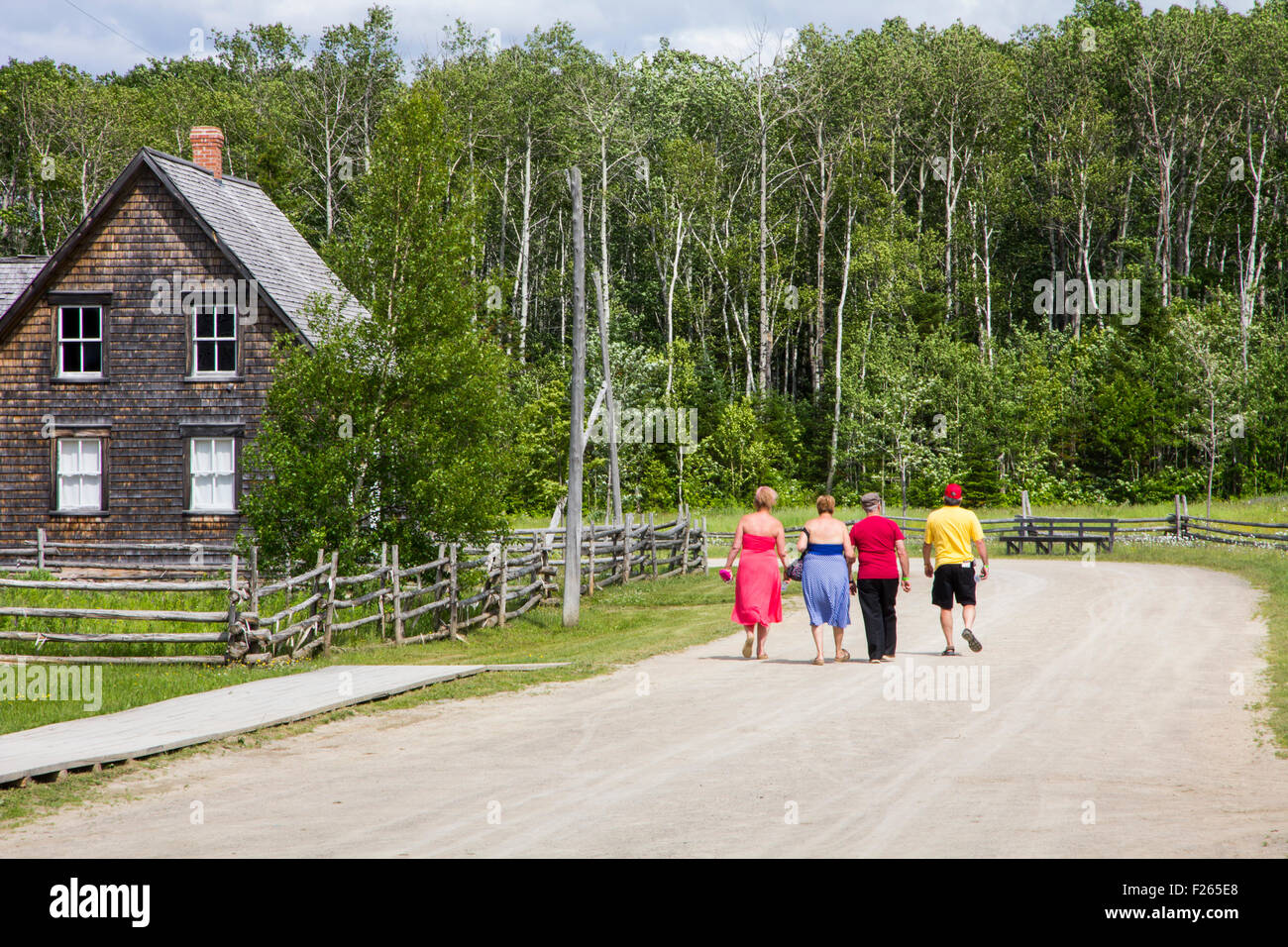 Village Historique Acadien in Caraquet, New Brunswick, Canada Stock ...